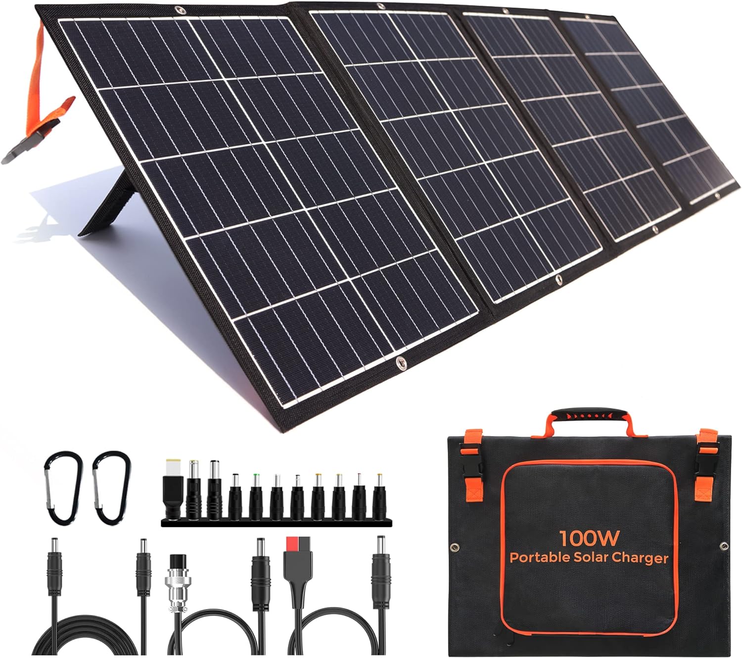 100W Portable Solar Panel Kit By POWOXI - Solar Power Essentials