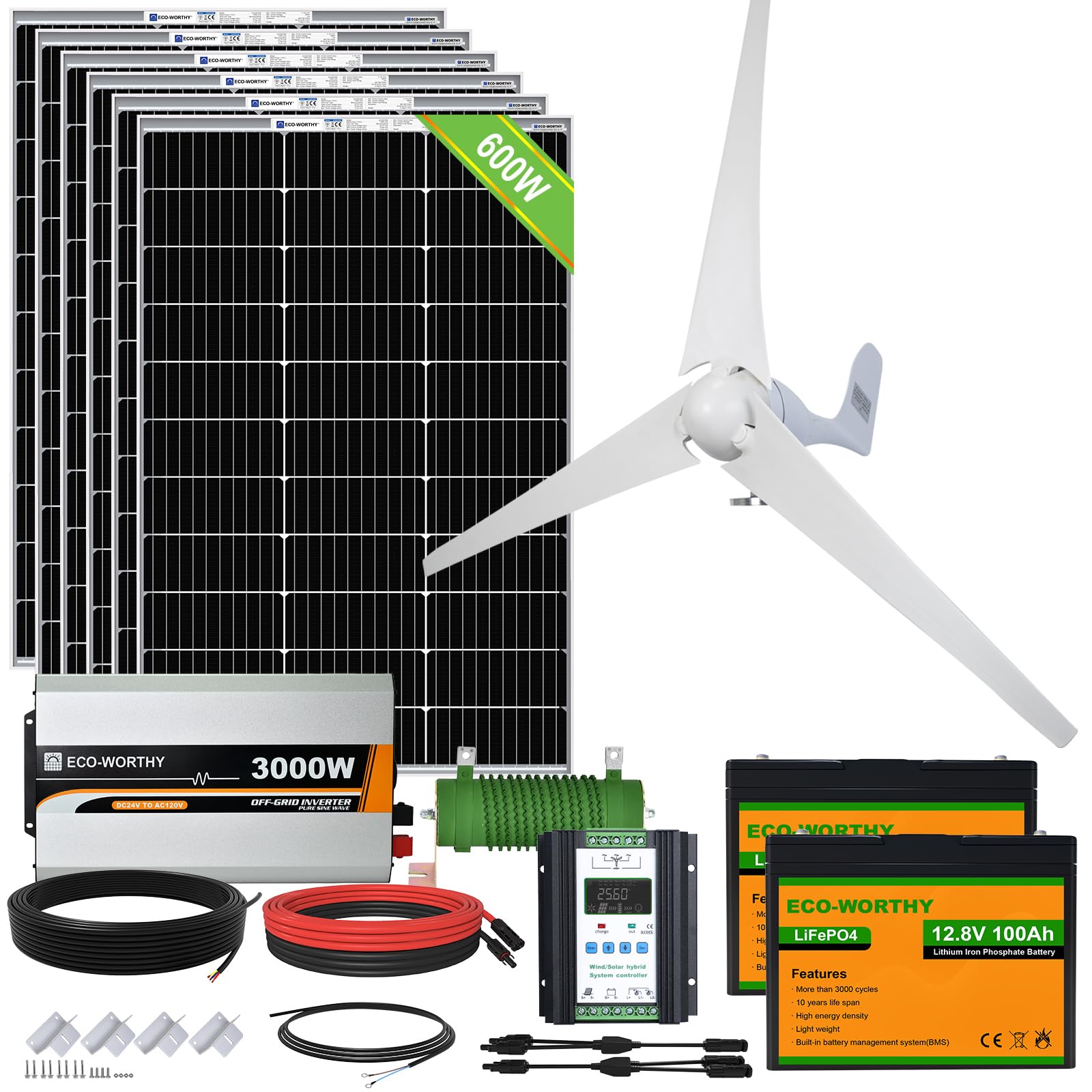ECO-WORTHY 1000W Solar Wind Power Kit Review: Worth It? - Solar Power ...